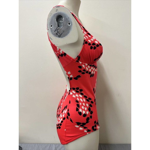 Catalina | Swim | Vintage Womens Bathing Suit Red Print Sz 34 Retro ...